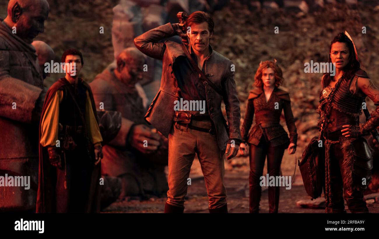 DUNGEONS & DRAGONS: HONOR AMONG THIEVES (2023) JUSTICE SMITH CHRIS PINE ...