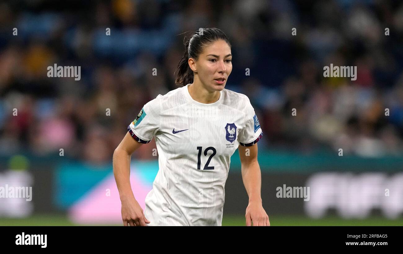 France's Clara Mateo in action during the Women's World Cup Group F ...