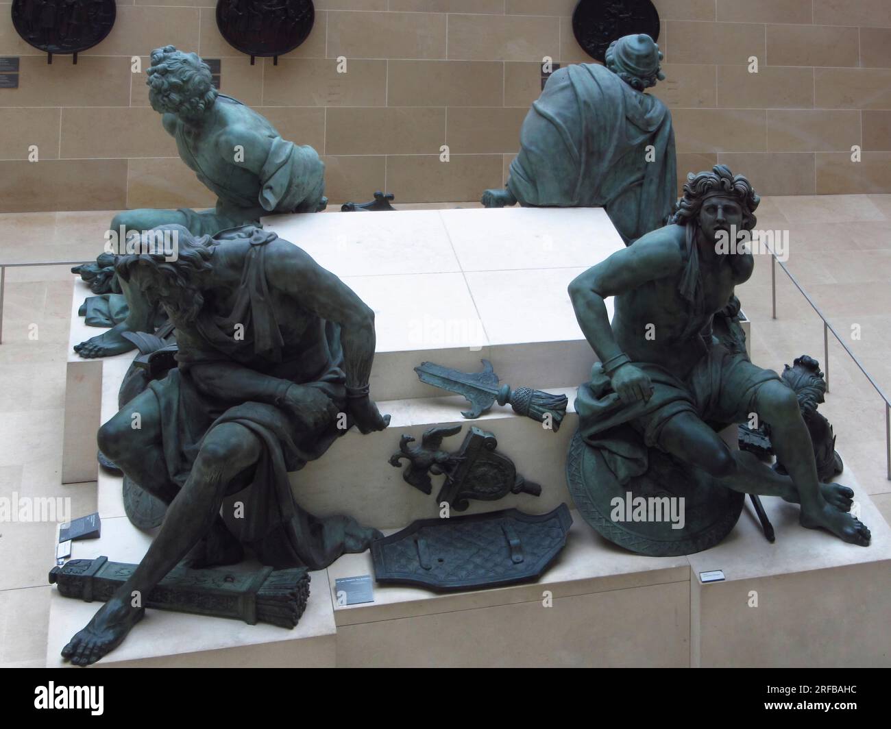 Some architectural details of the building that houses the Louvre ...
