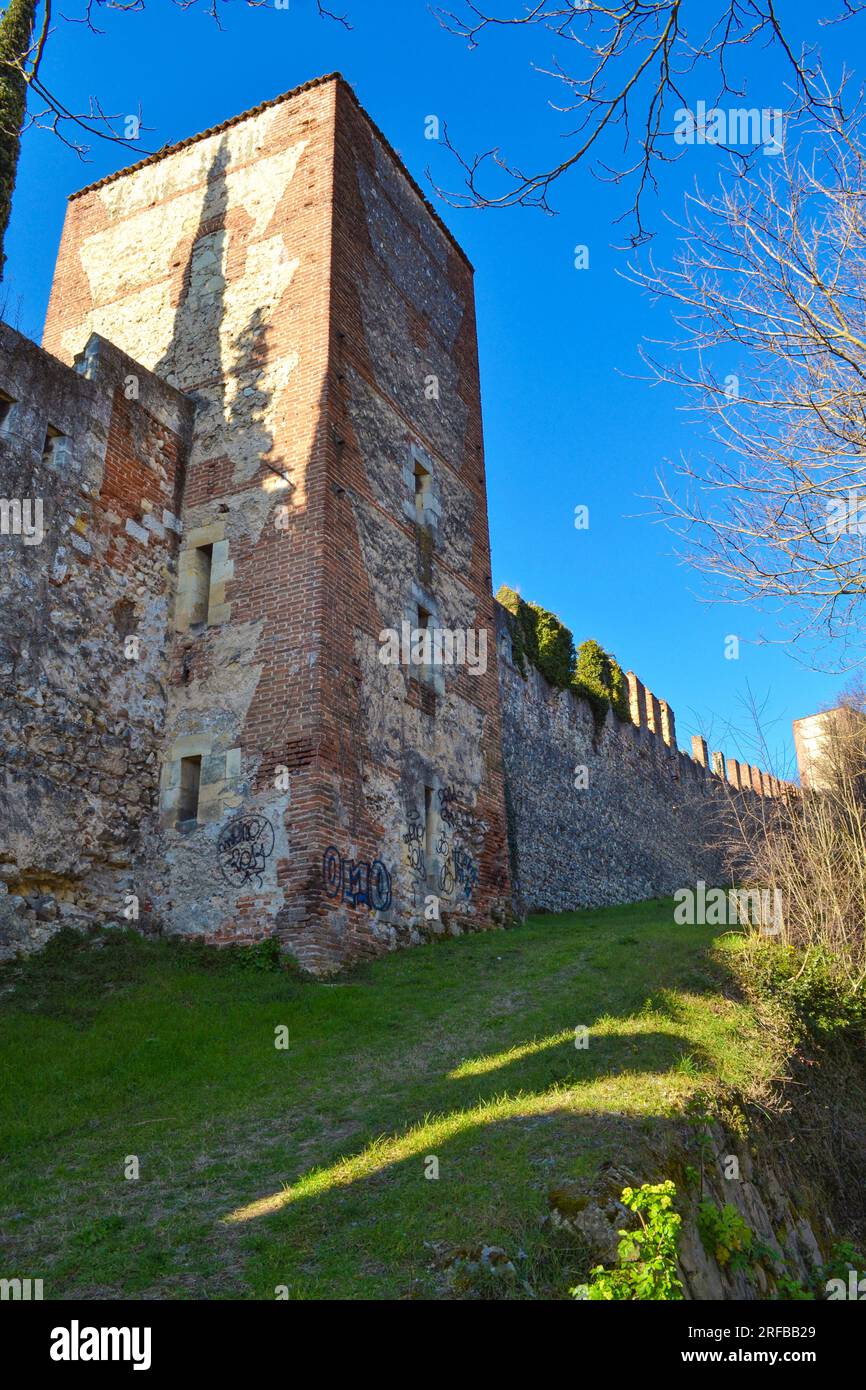 View of the Sentiero panoramico antiche mura di Verona-Panoramic path ancient walls of Verona ...