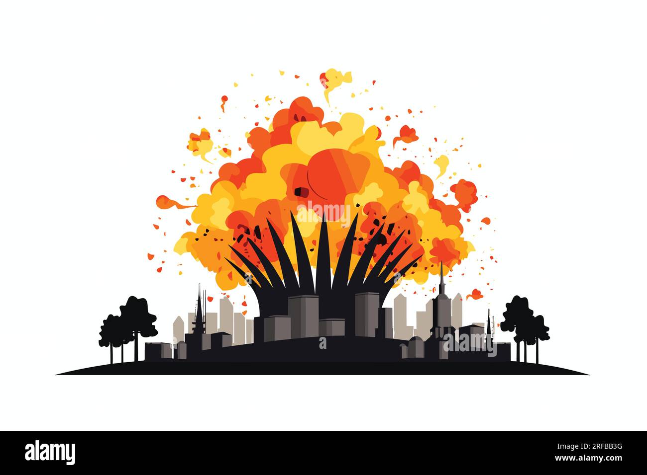 Power explosion electricity Stock Vector Images - Alamy