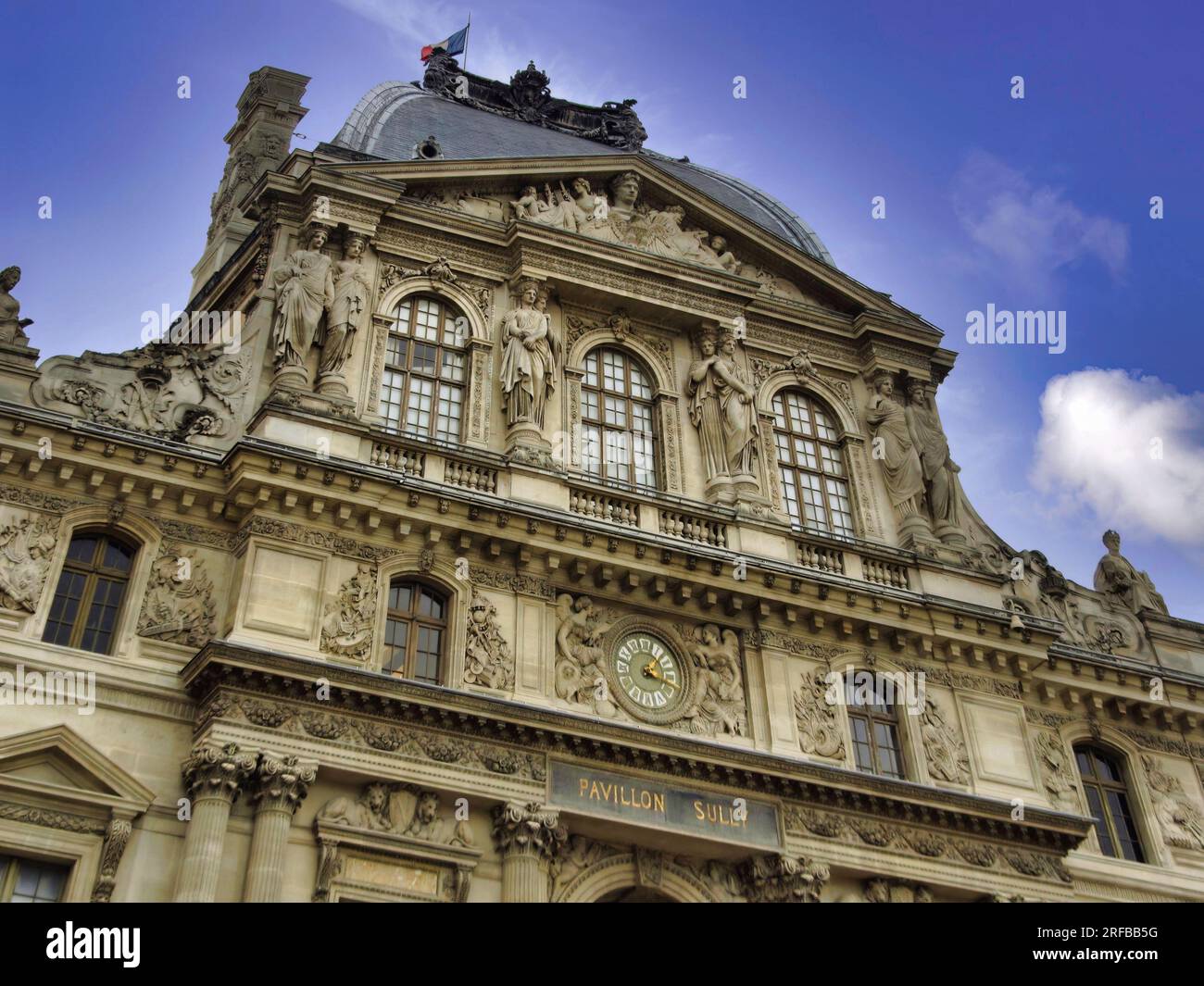 The wonderful building that houses the Louvre museum in Paris, France ...