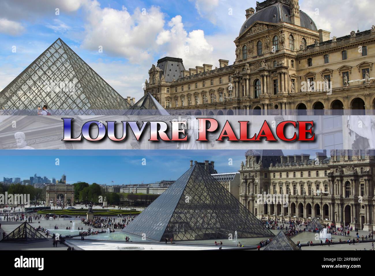 The wonderful building that houses the Louvre museum in Paris, France ...