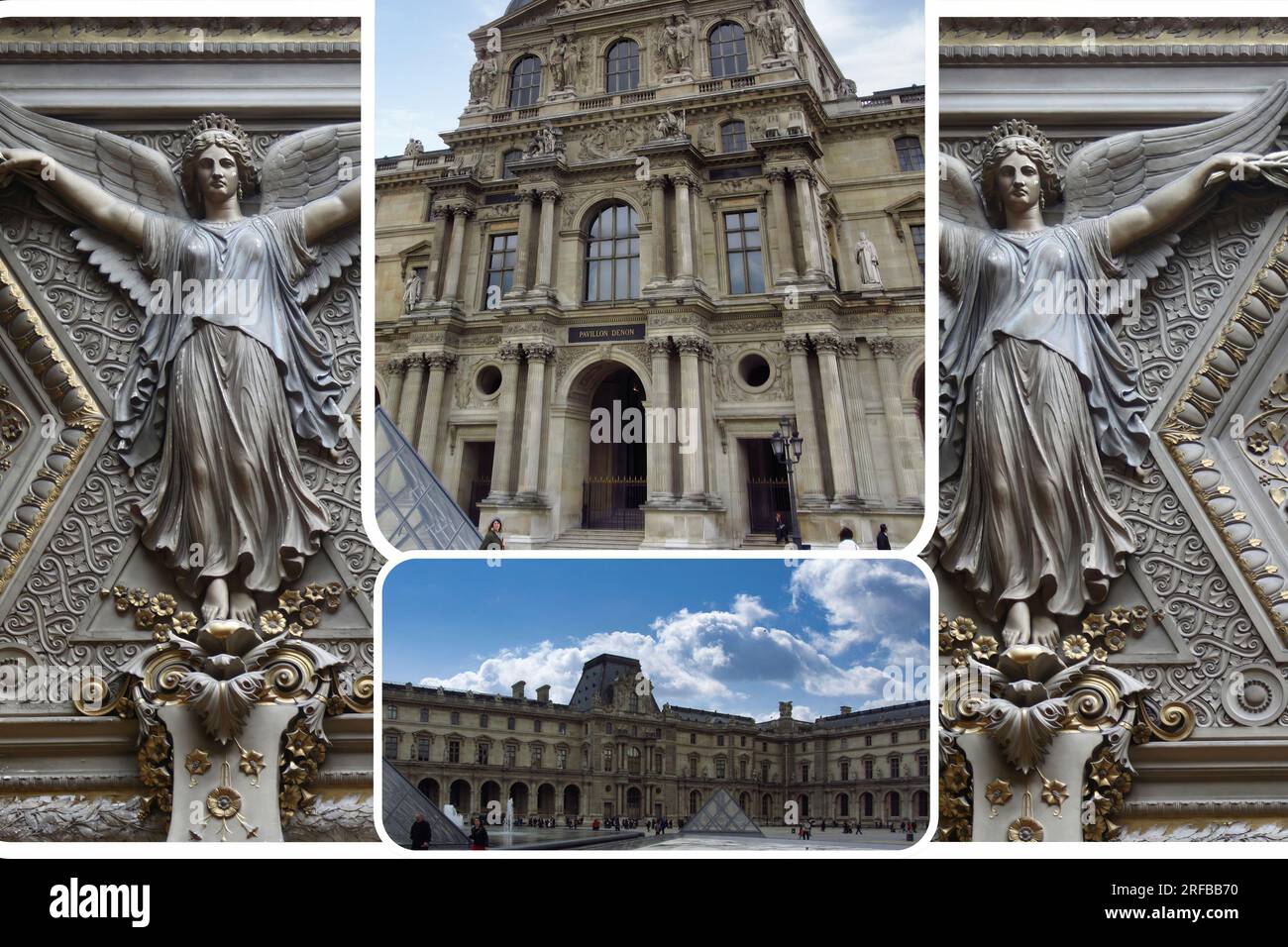 The wonderful building that houses the Louvre museum in Paris, France ...