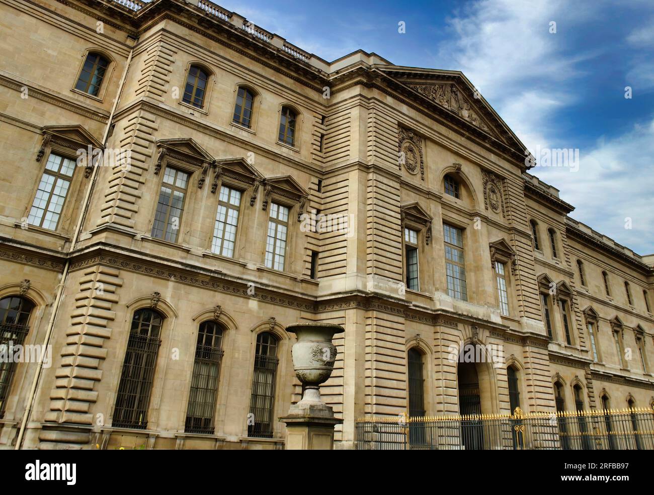 The wonderful building that houses the Louvre museum in Paris, France ...