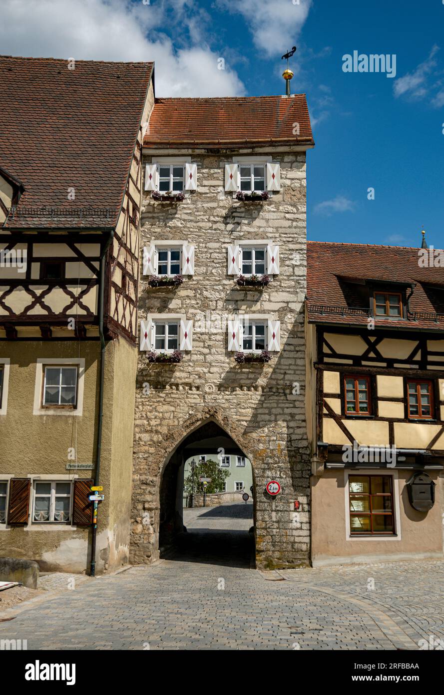 Middle Gate,Berching,Nature Park Altmühltal,Upper Palatinate,Bavaria ...