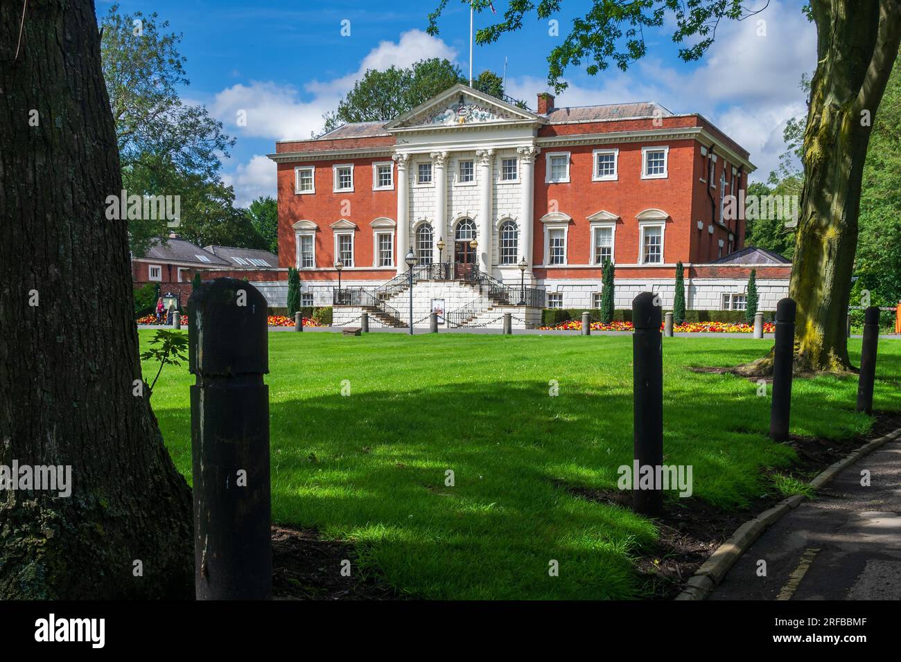 Warrington Town Hall. The hall was designed by James Gibbs and built in ...