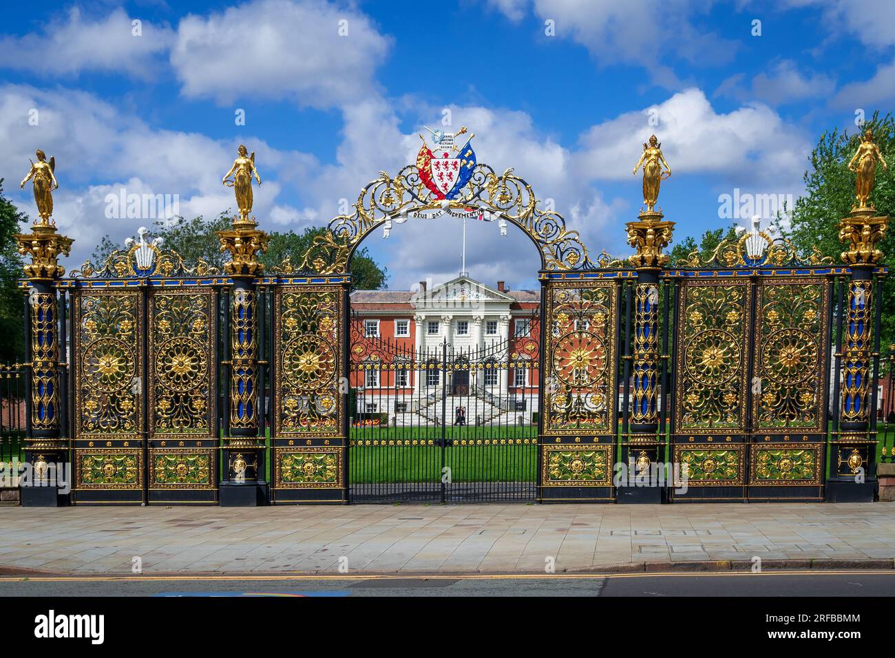 Warrington Town Hall. The hall was designed by James Gibbs and built in ...