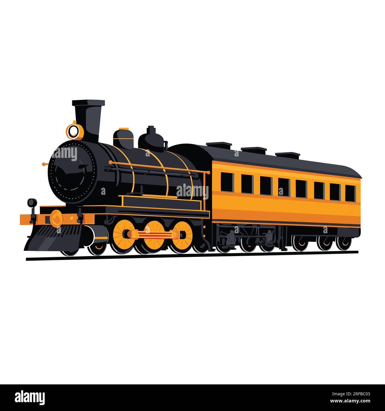 Classic railway journey artwork Stock Vector Images - Alamy