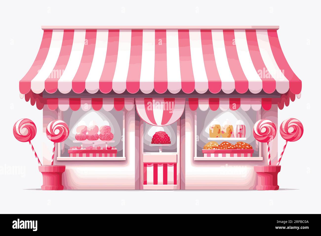Outdoor sweet shop Stock Vector Images - Alamy