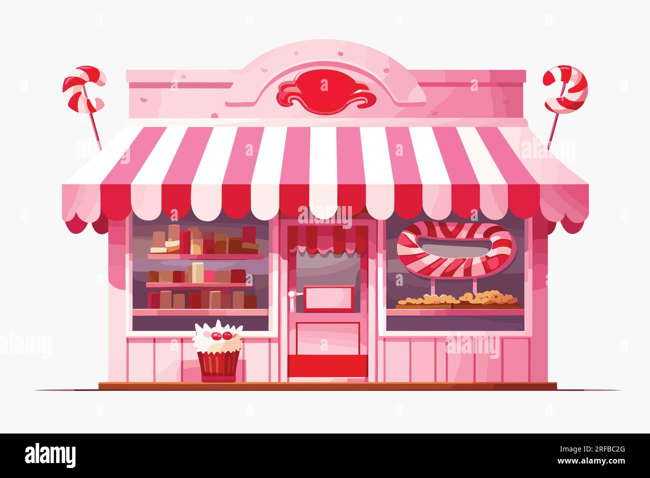 Outdoor sweet shop Stock Vector Images - Alamy