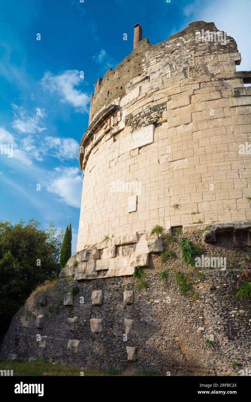 Rome, Lazio, Italy, The mausoleum of Cecilia Metella( in Italian ...