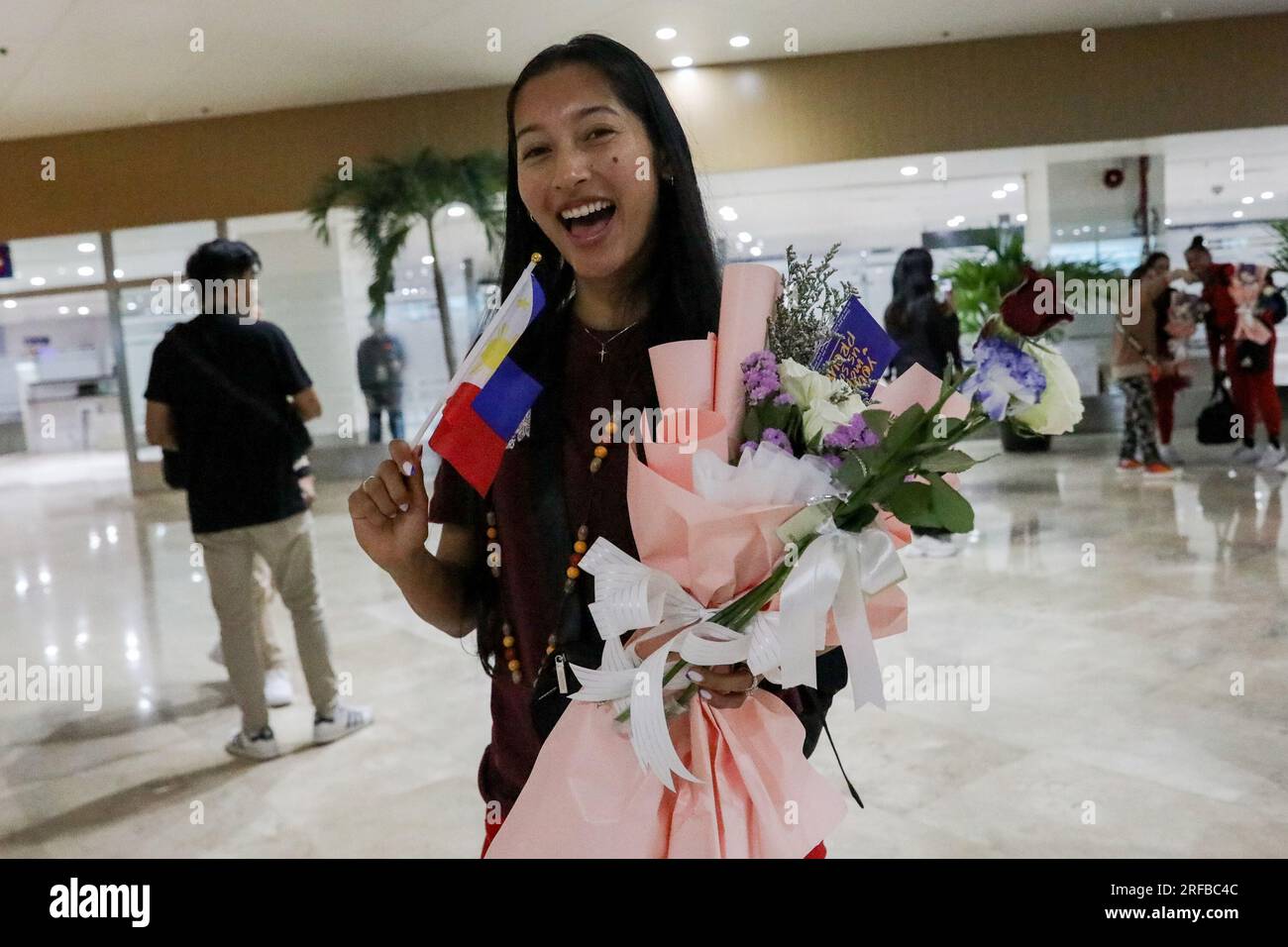 Pasay City, Metro Manila, Philippines. 2nd Aug, 2023. Quinley Quezada of the Philippine women's ...