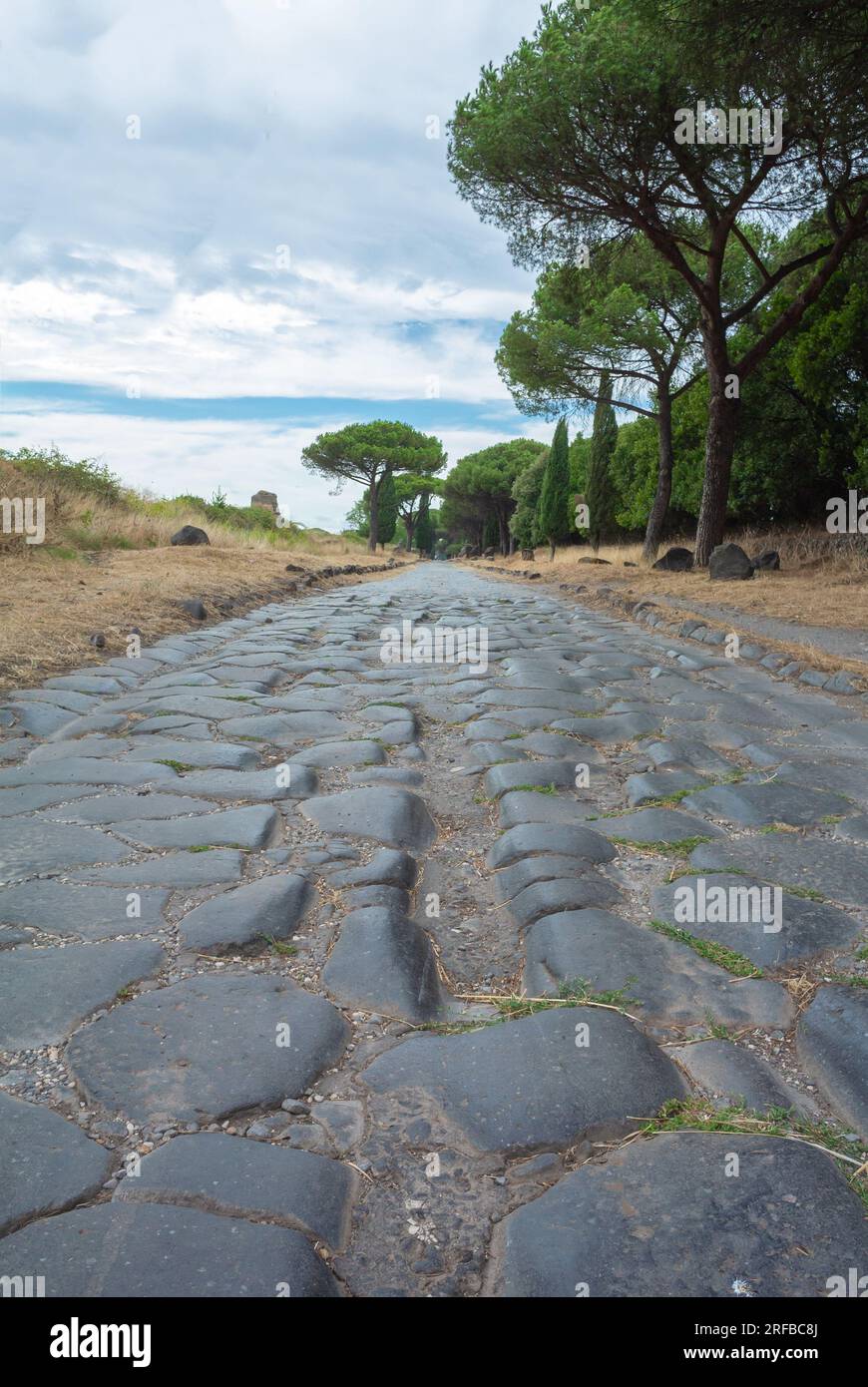 Rome, Lazio, Italy, The Appian Way (Italian, Via Appia) is one of the earliest and most ...