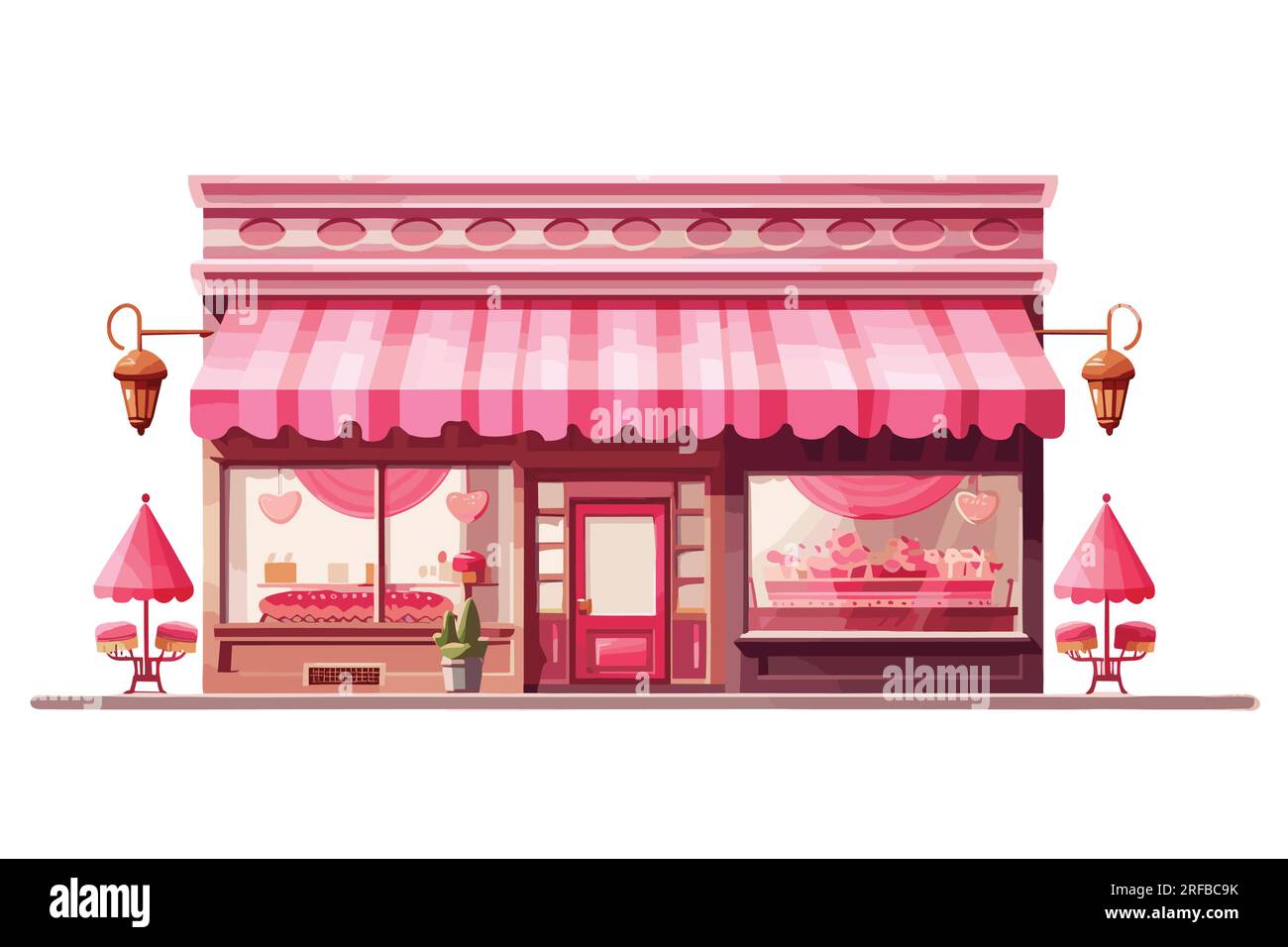 Outdoor sweet shop Stock Vector Images - Alamy