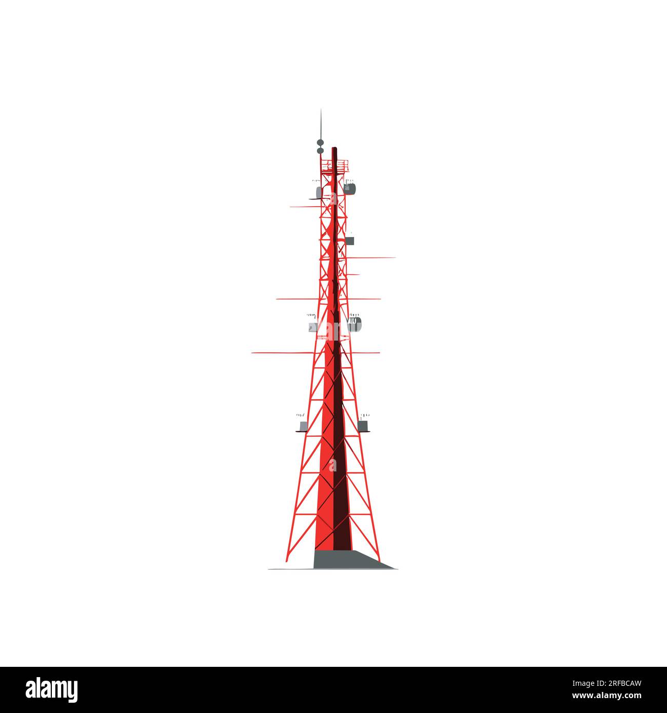 Telecommunication transmitter Stock Vector Images - Alamy