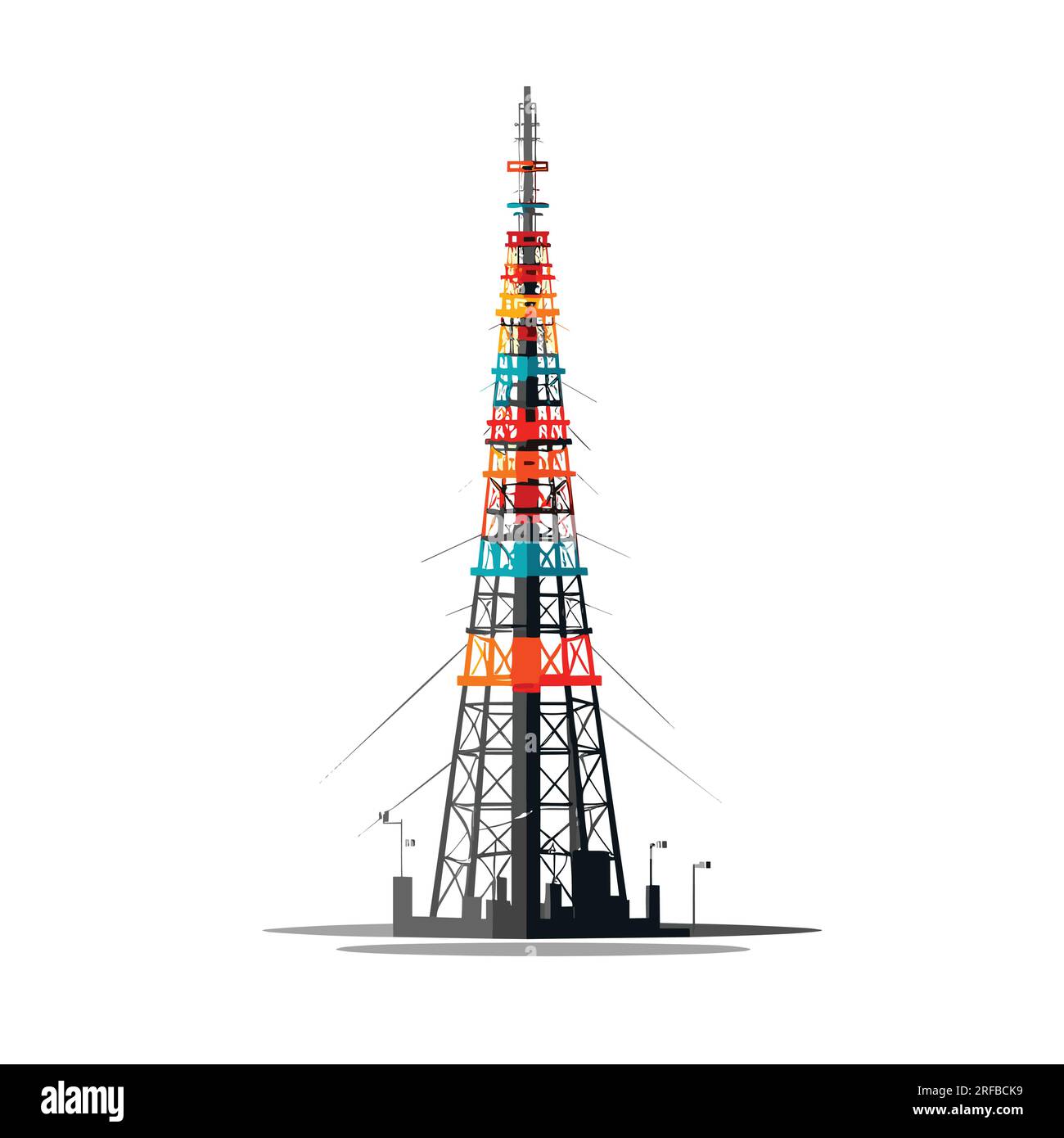 Telecommunication transmitter Stock Vector Images - Alamy