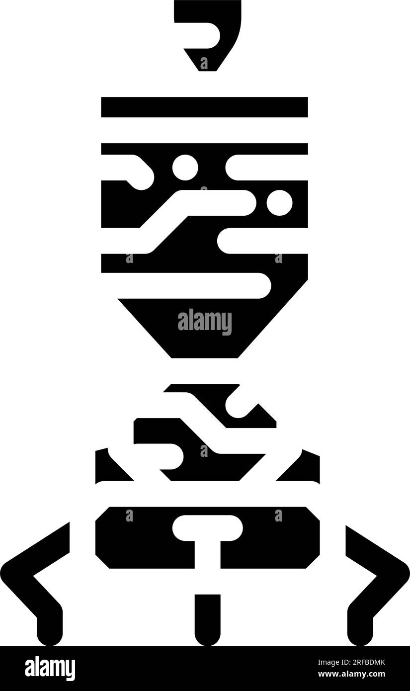 space probe aeronautical engineer glyph icon vector illustration Stock ...