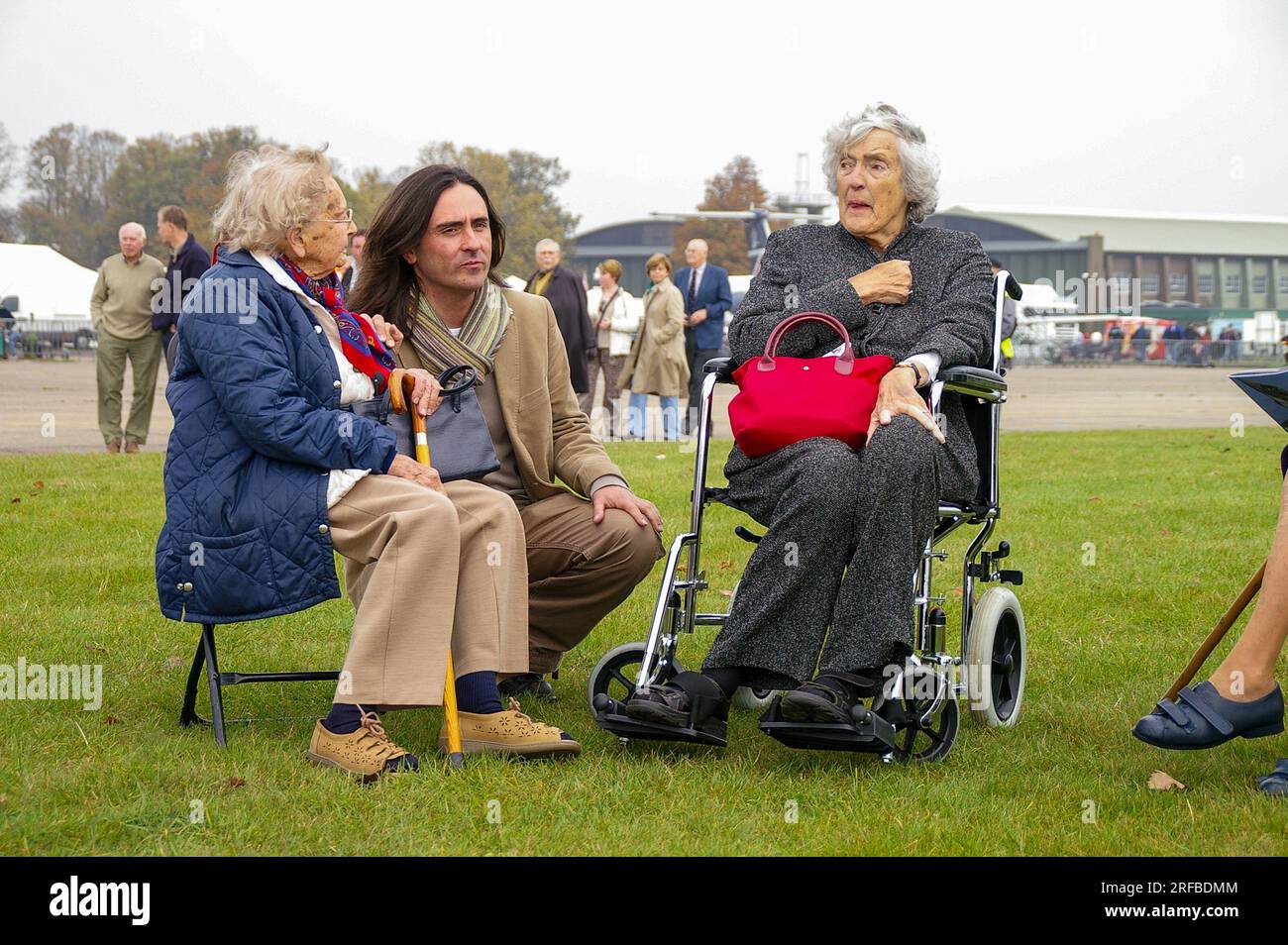 Neil Oliver, TV presenter, filming with Second World War female Air ...