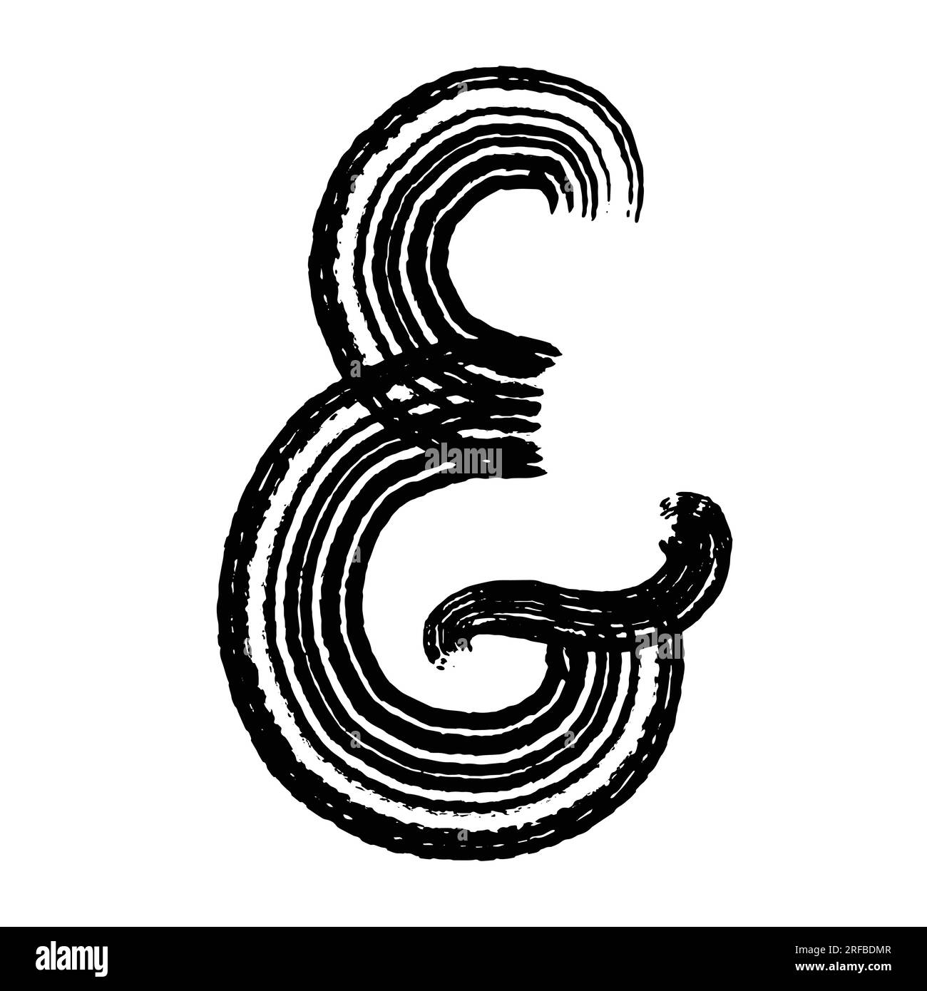 And Ampersand Sign Hand Drawing Decorative Symbol Stock Vector Image ...