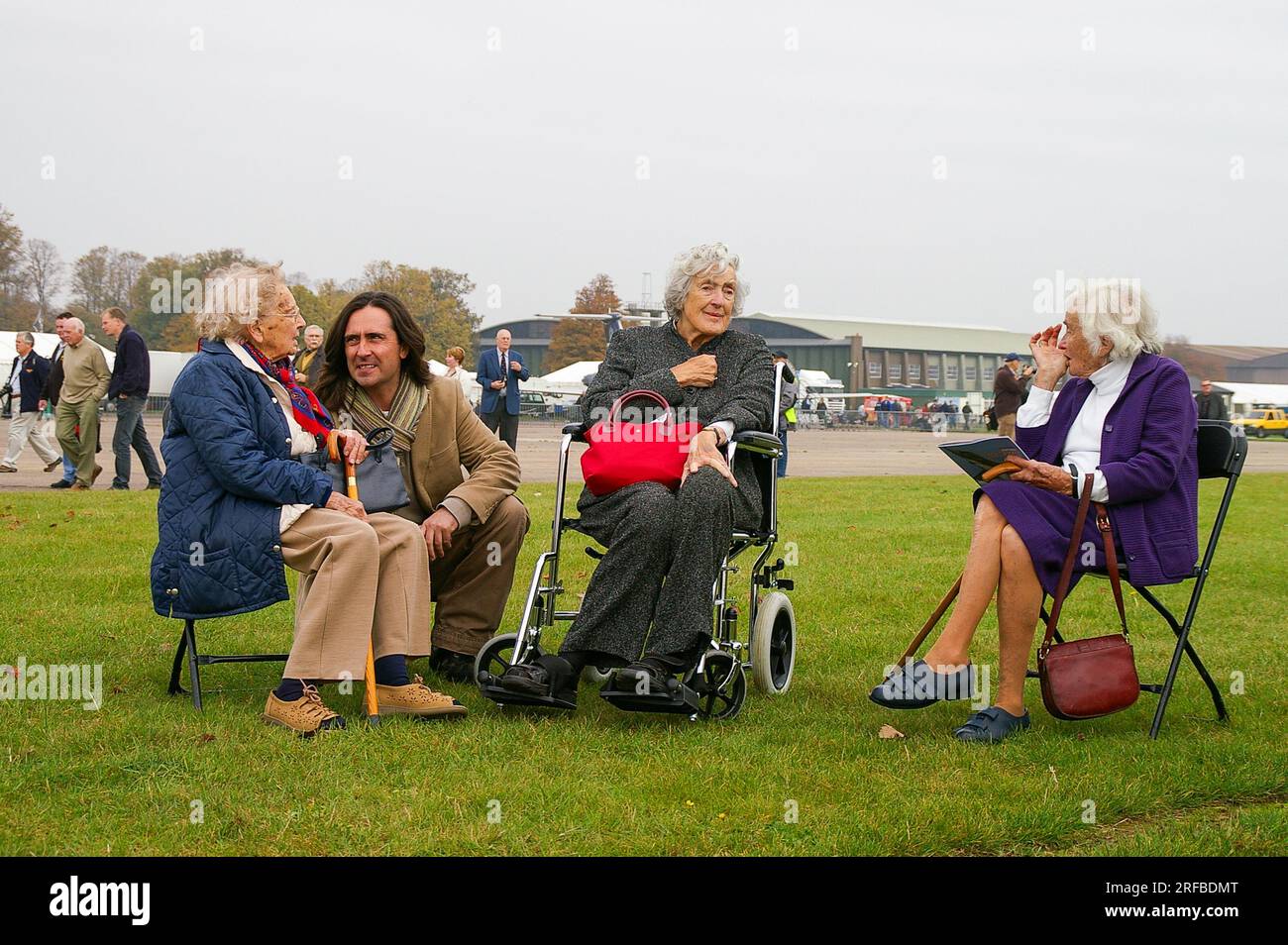 Neil Oliver, TV presenter, filming with Second World War female Air ...