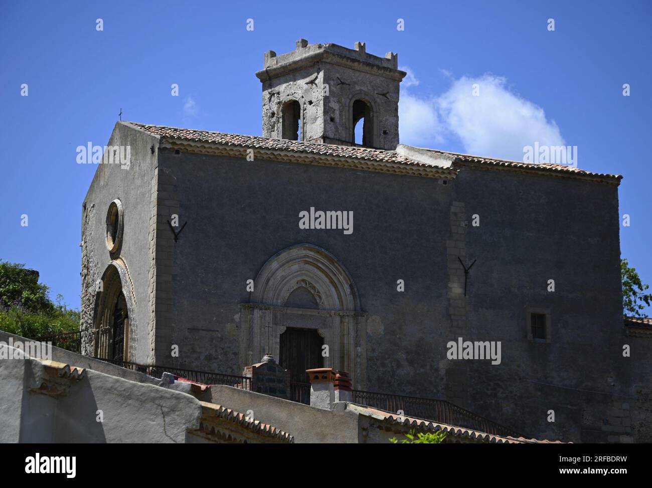 Landscape with scenic exterior view of the Baroque style San Michele ...