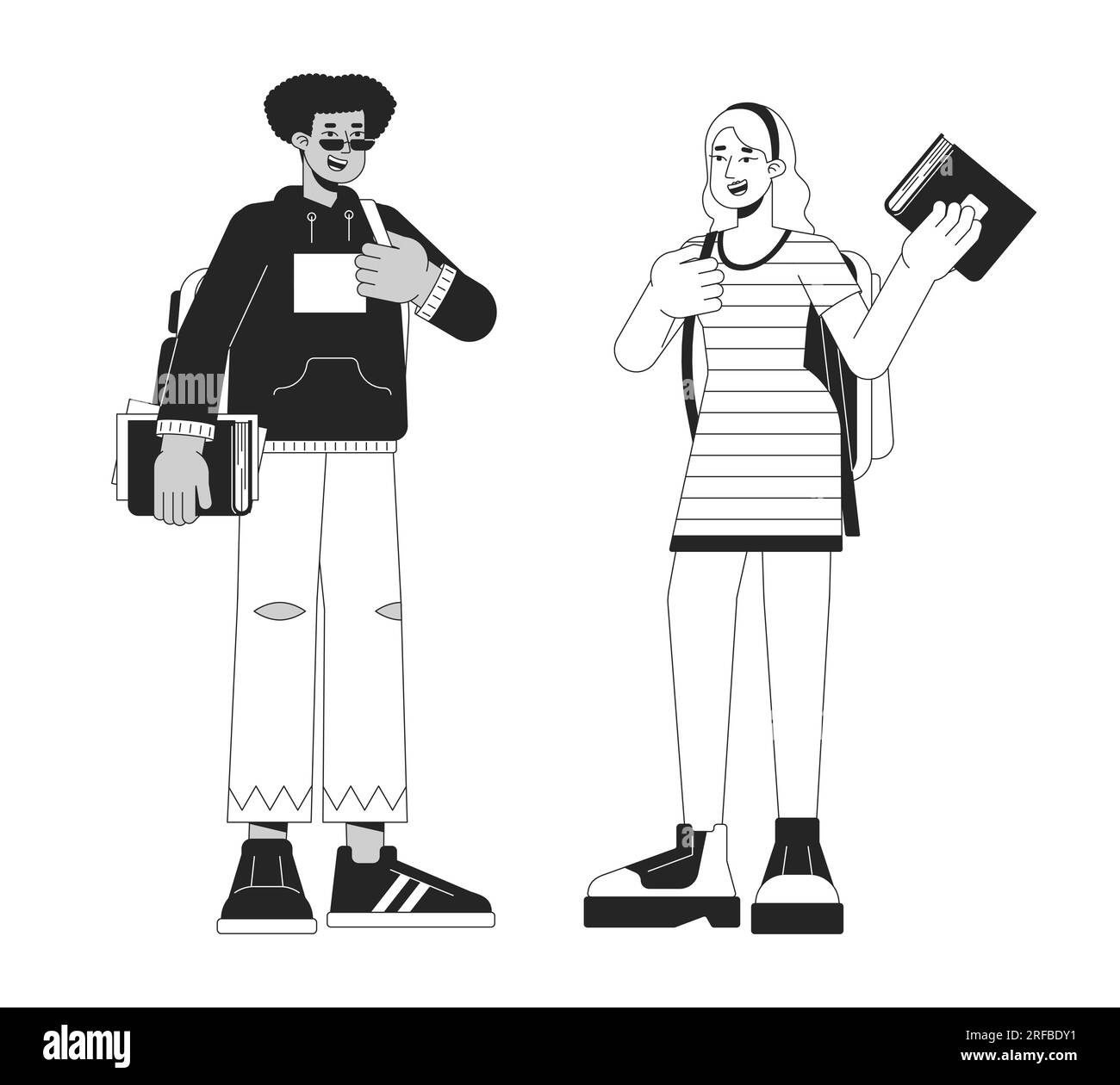 Community college students Stock Vector Images - Alamy