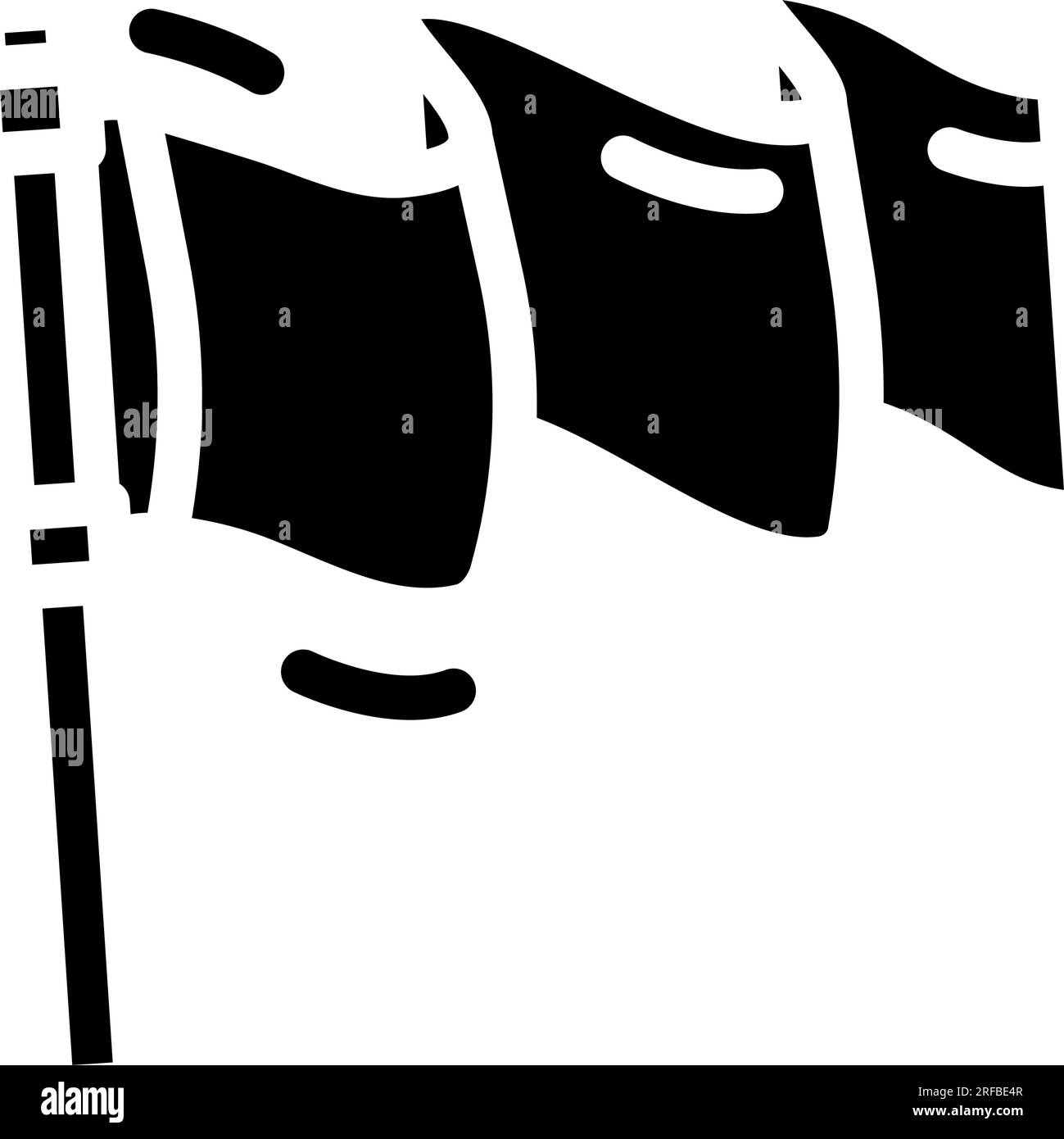 Red flag warning sign Black and White Stock Photos & Images - Alamy