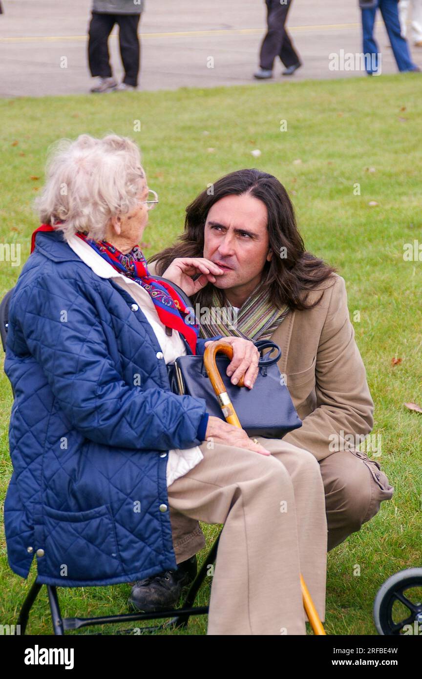 Neil Oliver, TV presenter, filming with Second World War female Air ...