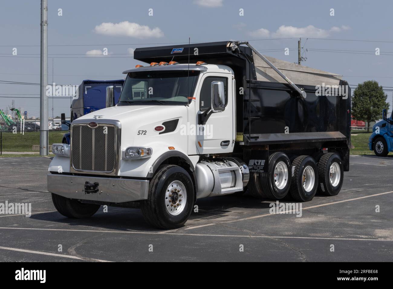 Indianapolis - August 1, 2023: Navistar International Semi Dump Truck ...
