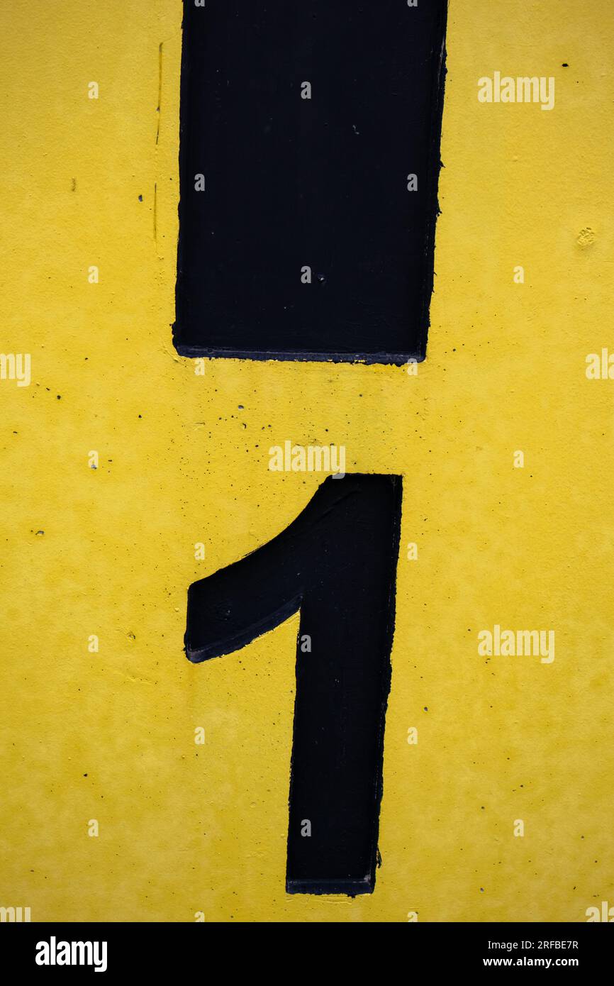 Numbers on pillar hi-res stock photography and images - Alamy