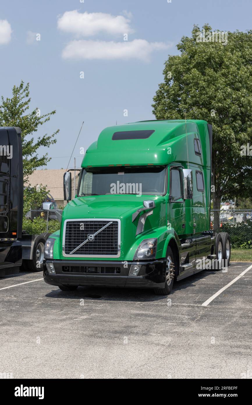 Indianapolis - August 1, 2023: Volvo Semi Tractor Trailer Big Rig Truck ...