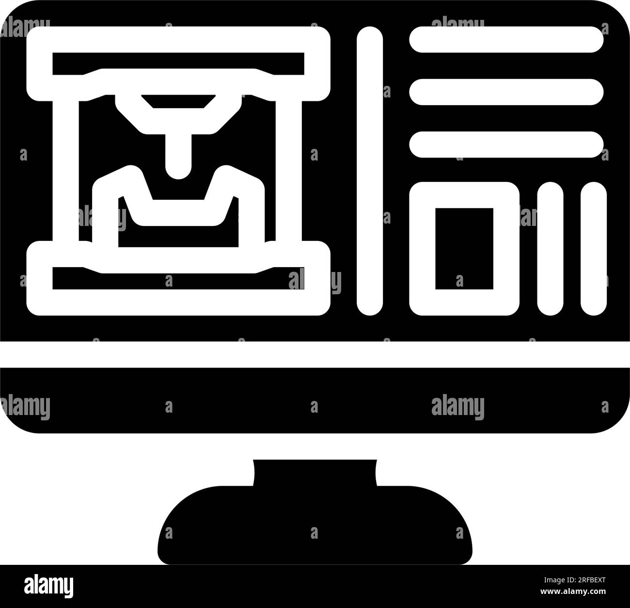 tool design mechanical engineer glyph icon vector illustration Stock ...