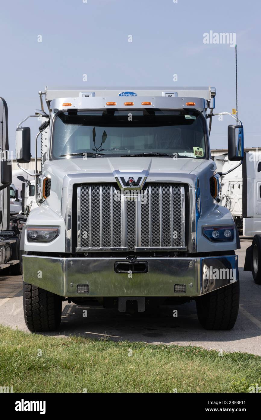 Indianapolis - August 1, 2023: Western Star heavy duty Dump Truck ...