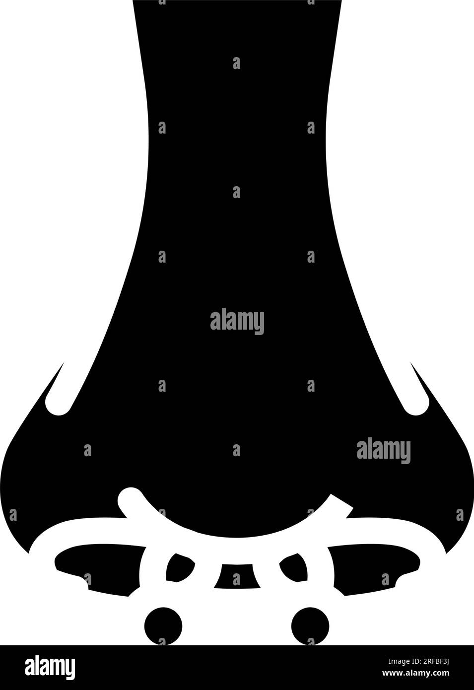 septum piercing fashion beauty glyph icon vector illustration Stock ...