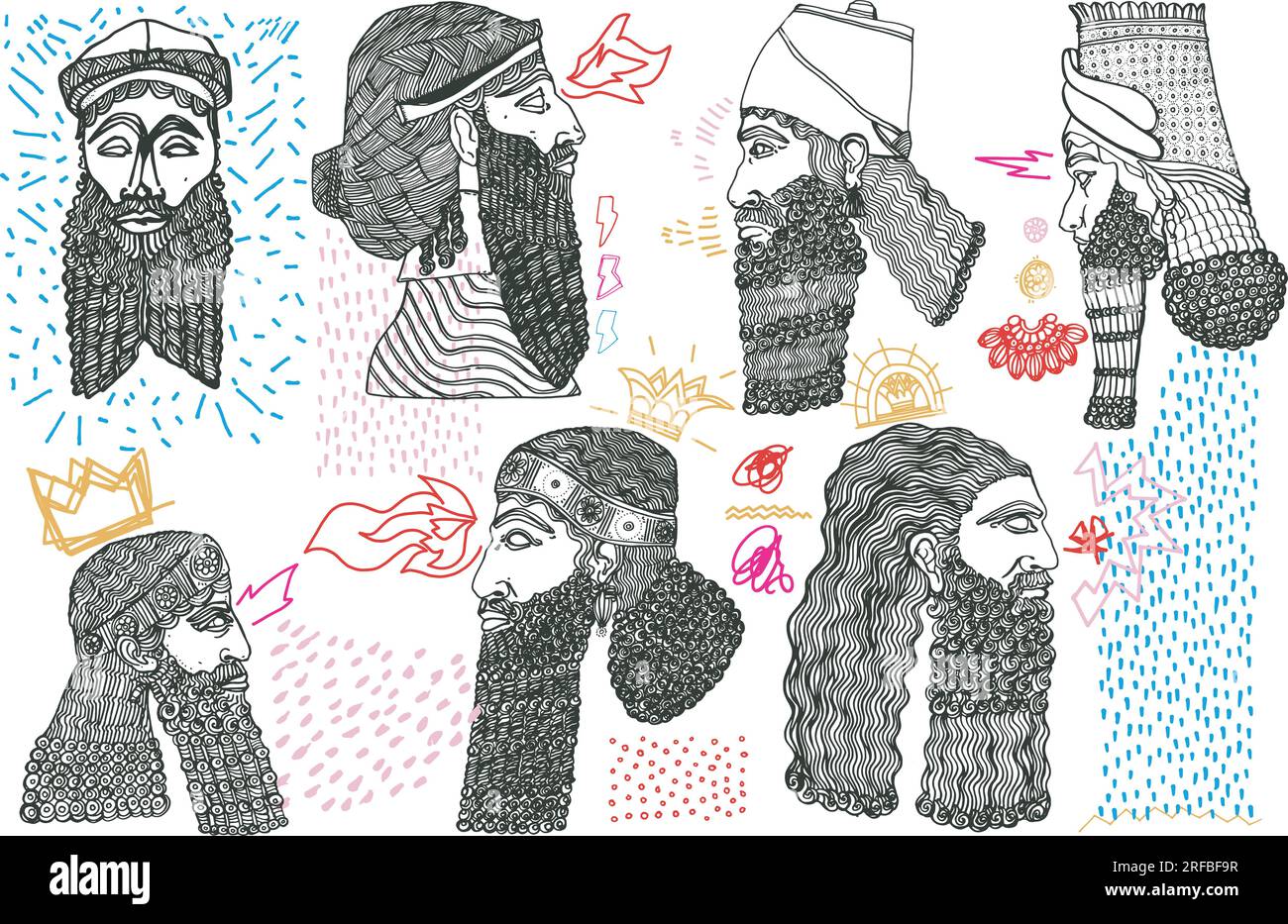 Graphic resources of, contemporary style, hand drawn classical statue ...