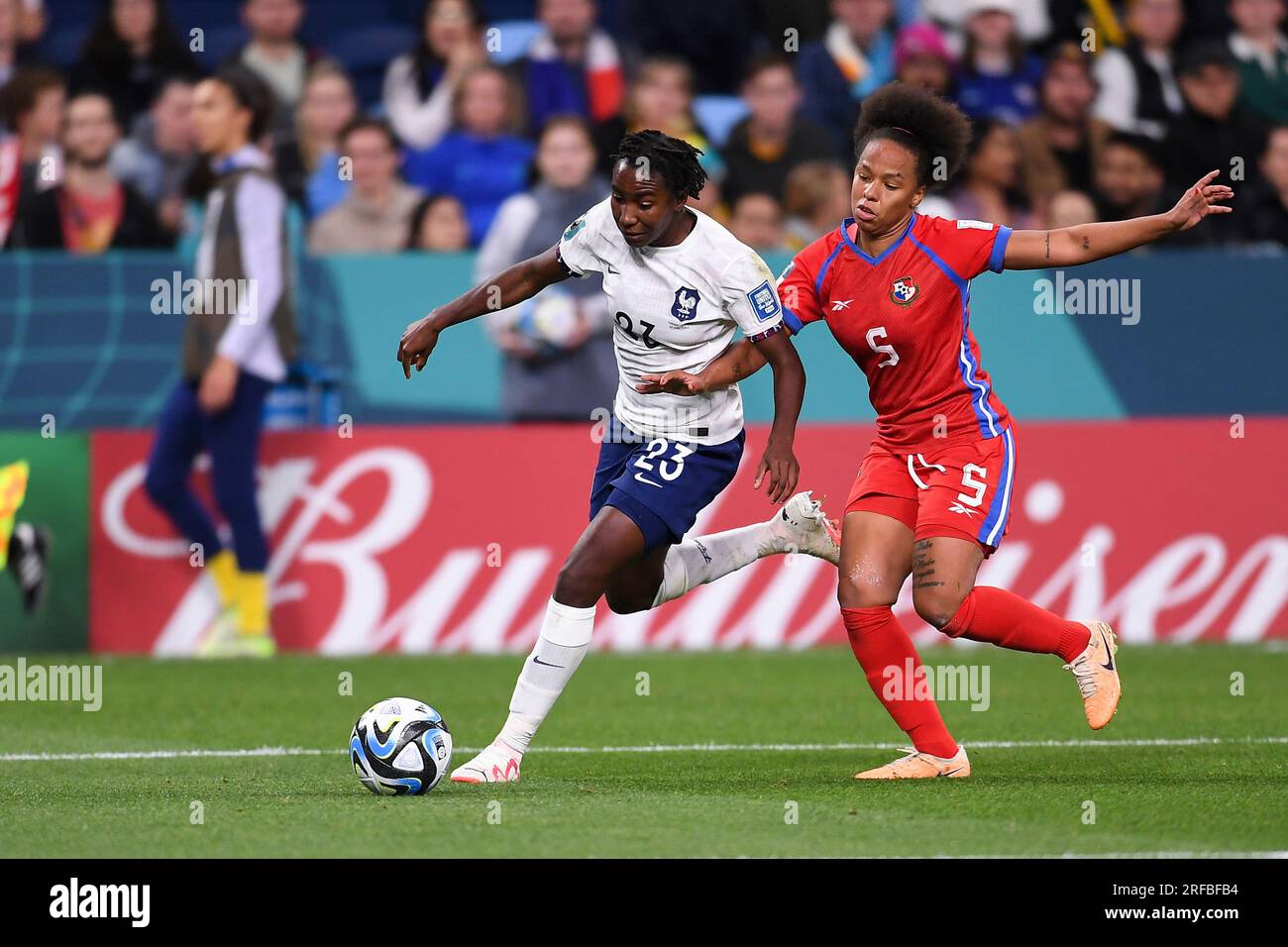 SYDNEY, AUSTRALIA - AUGUST 02: Vicki Becho of France controls the ball ...