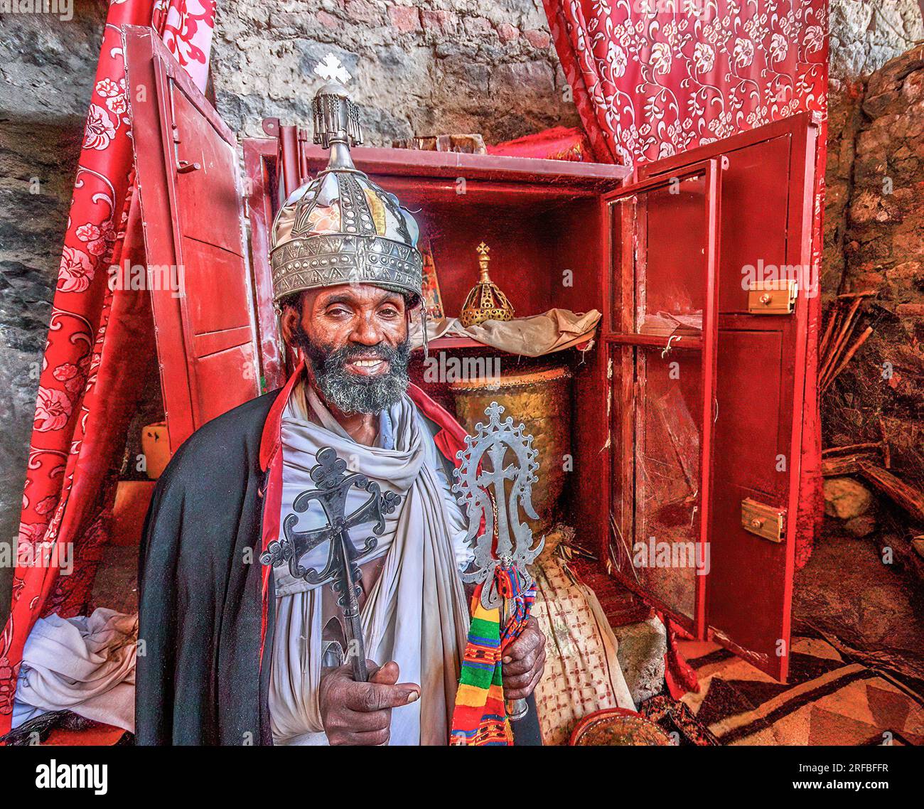 A happy priest Stock Photo - Alamy