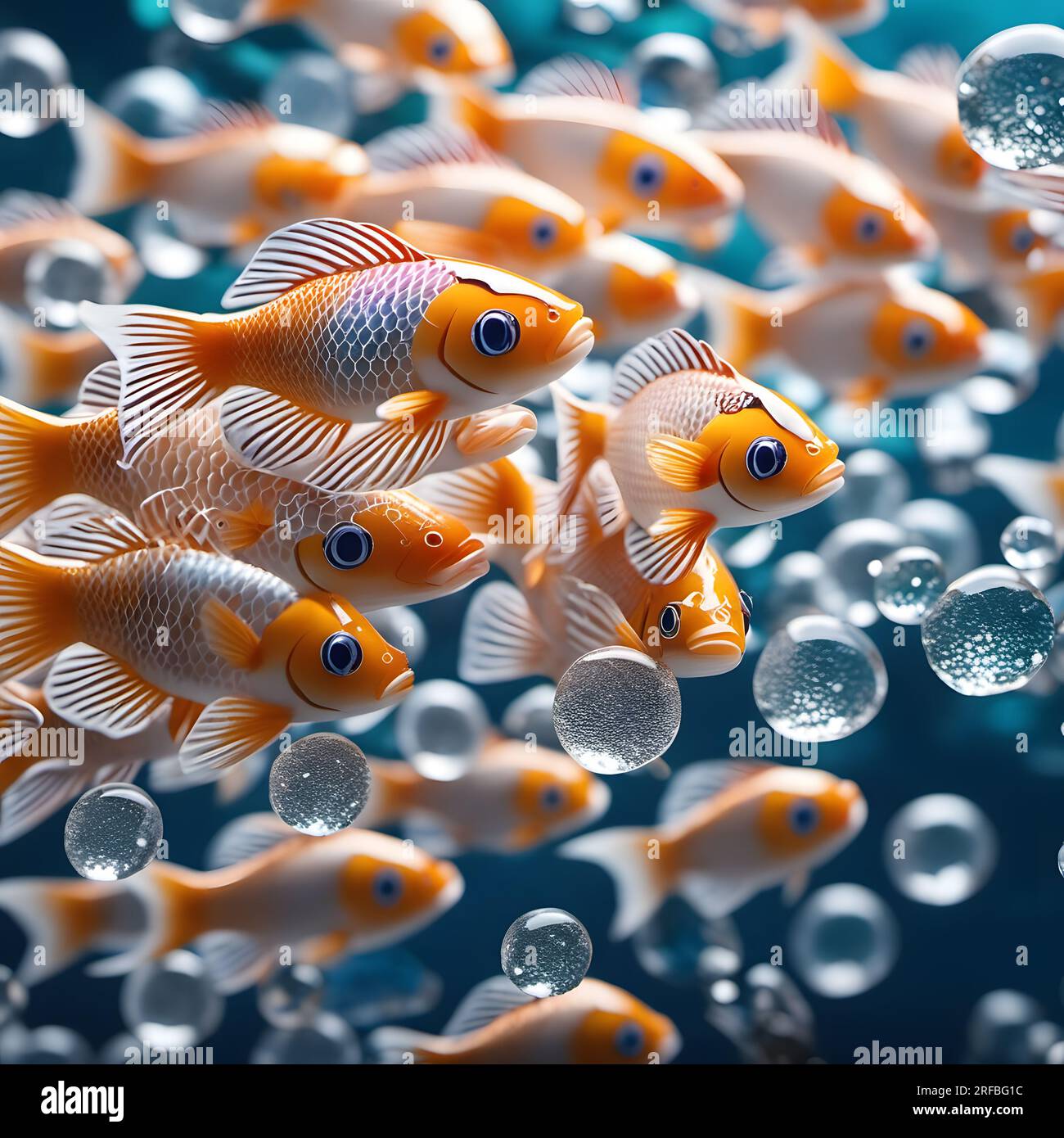 colorful fish swim in swarms in the sea Stock Photo - Alamy