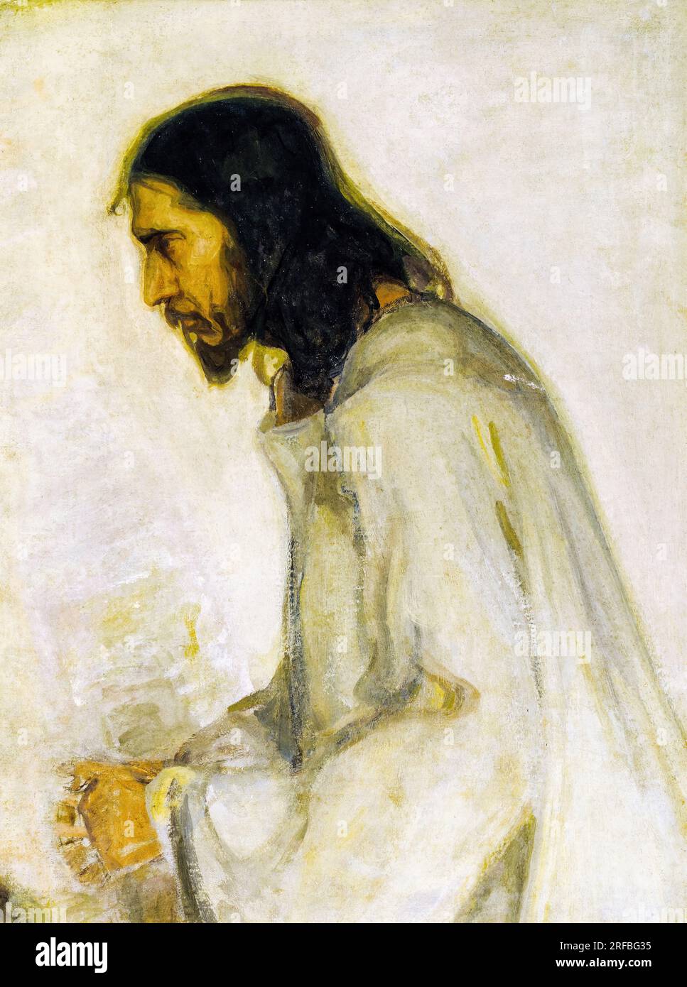 Henry Ossawa Tanner, The Savior, portrait painting in oil on canvas ...
