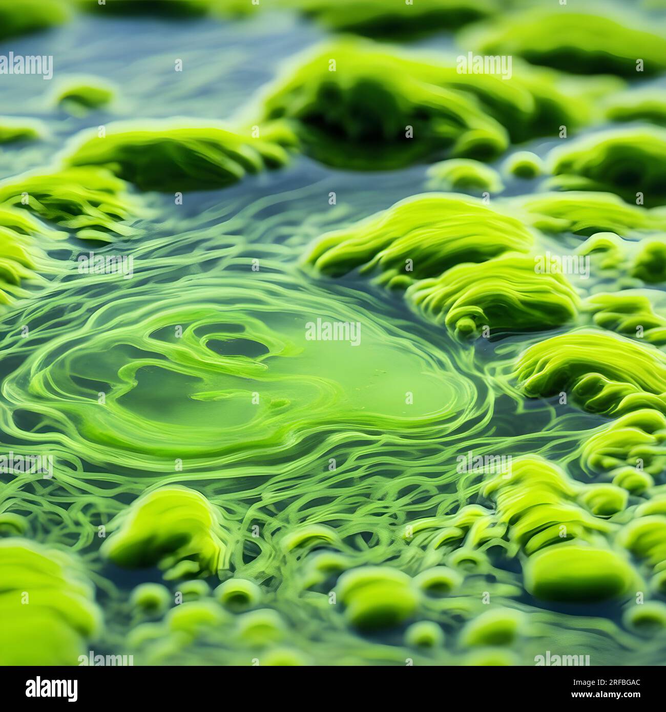 Algae growth in the sea of green and brown algae Stock Photo - Alamy