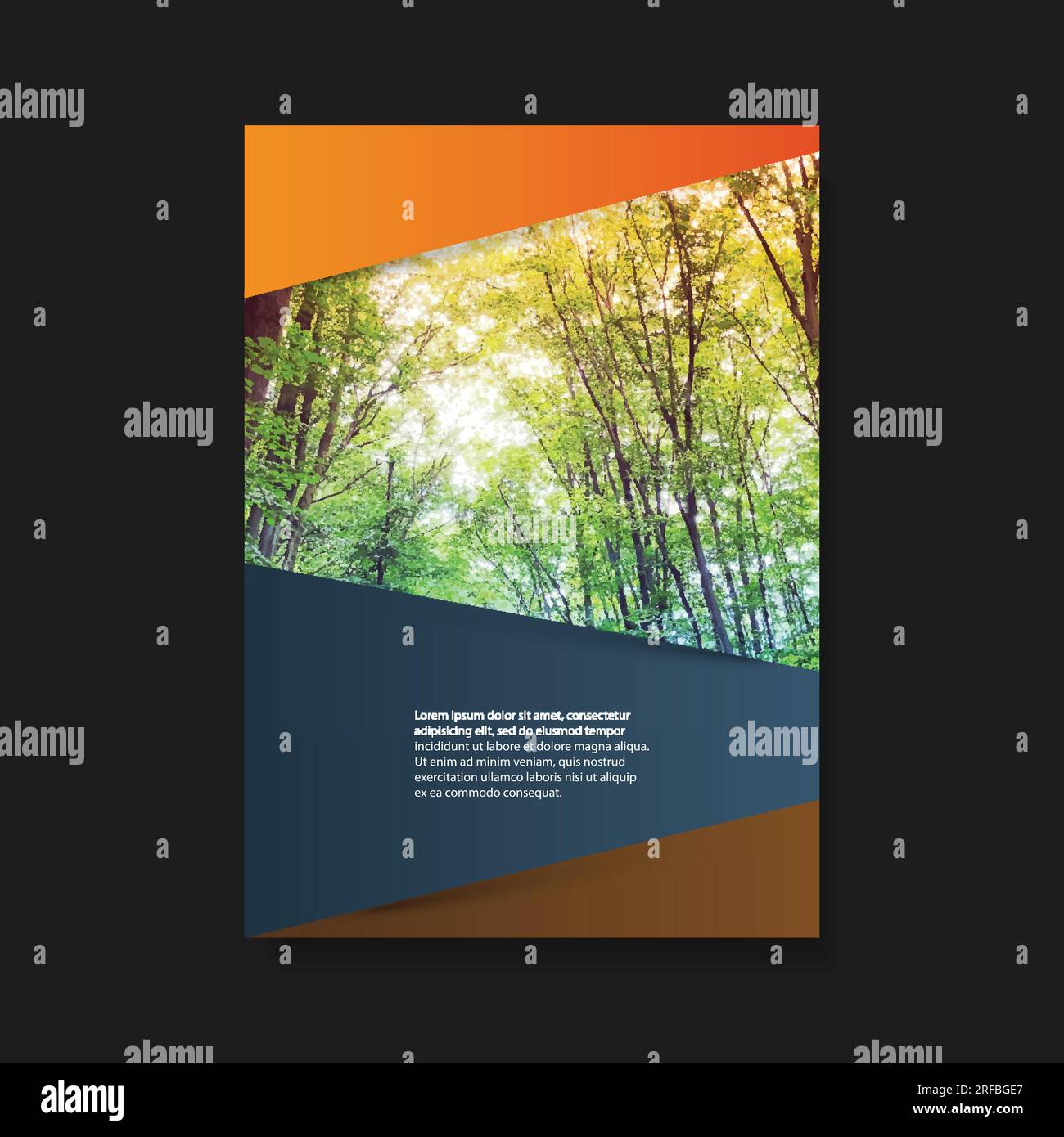 Modern Style Flyer or Cover Design for Your Business with Forest Image ...