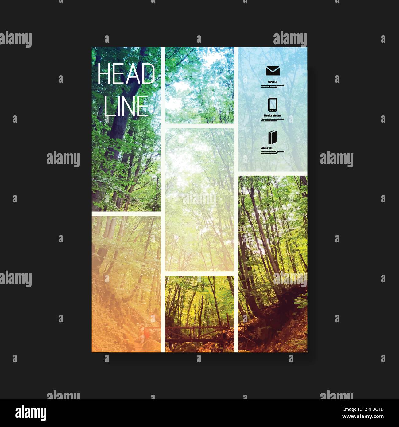 Vertical woods forest Stock Vector Images - Alamy