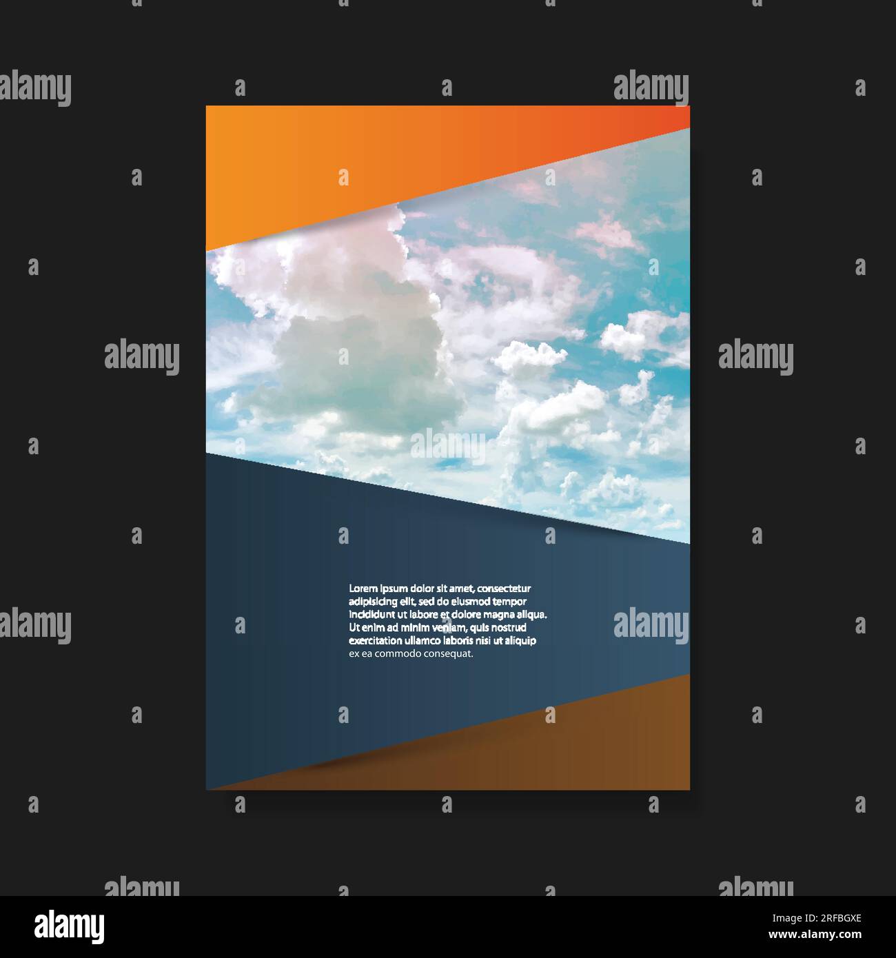 Modern Style Flyer or Cover Design for Your Business with Cloudy Sky ...