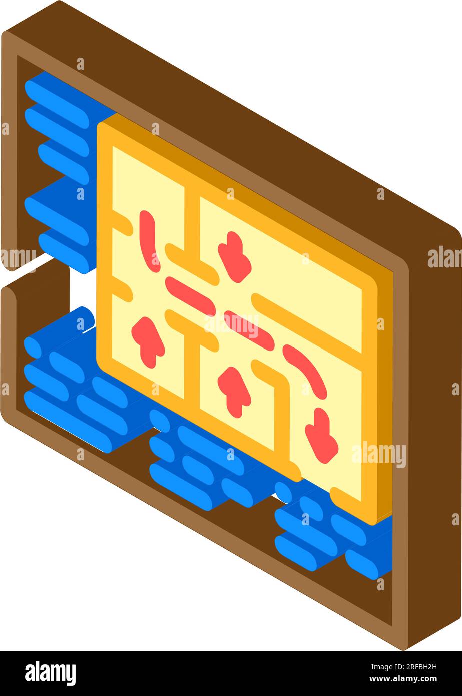 safety plan emergency isometric icon vector illustration Stock Vector ...