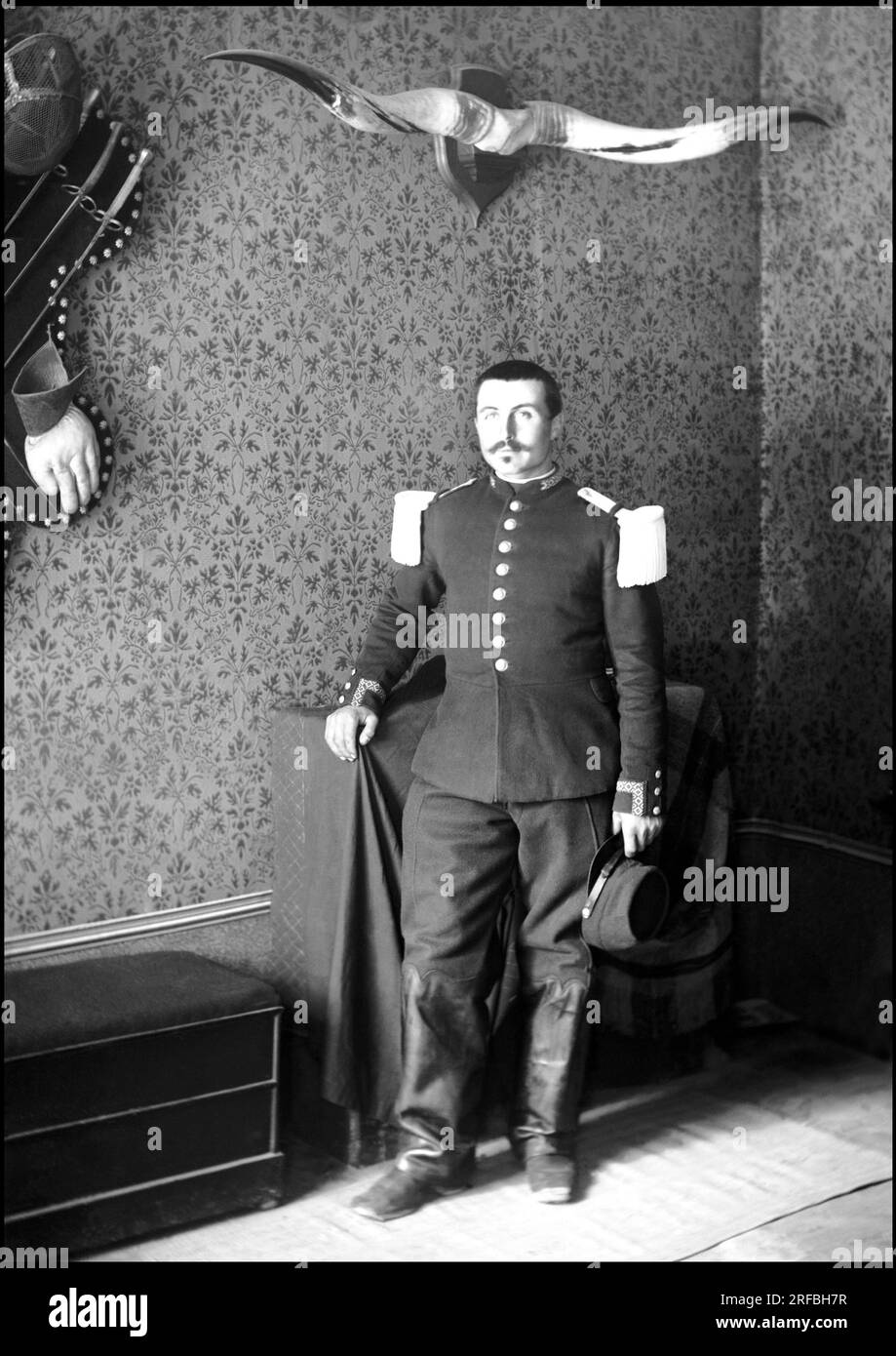 Portrait d'un militaire francais. A l'abbaye de Septfontaines, Bourmont ...