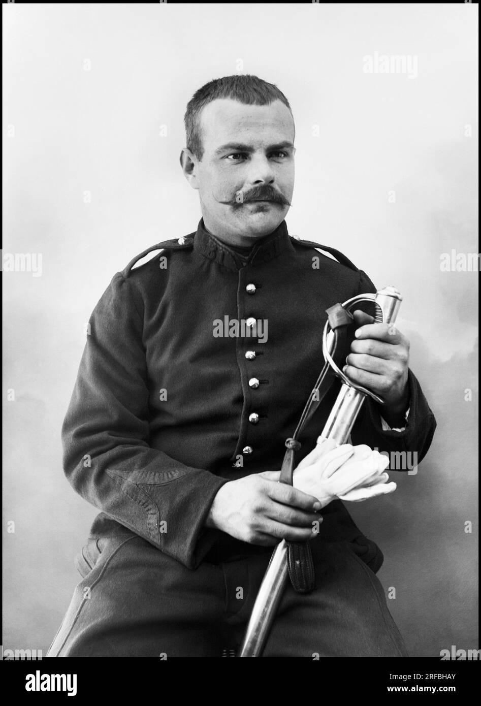 Portrait d'un militaire francais. A l'abbaye de Septfontaines, Bourmont ...
