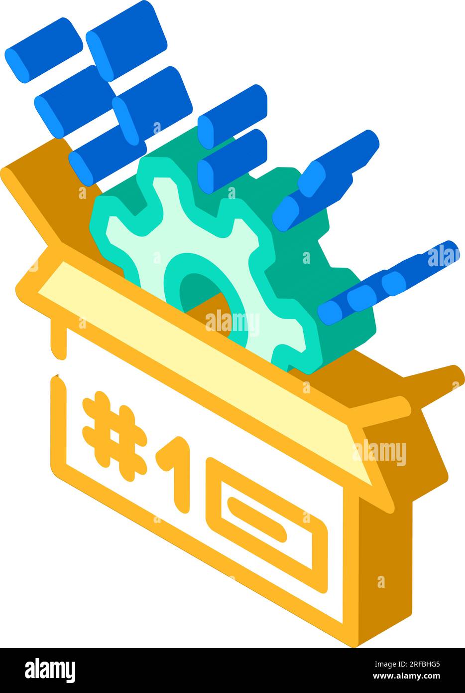 custom manufacturing engineer isometric icon vector illustration Stock ...