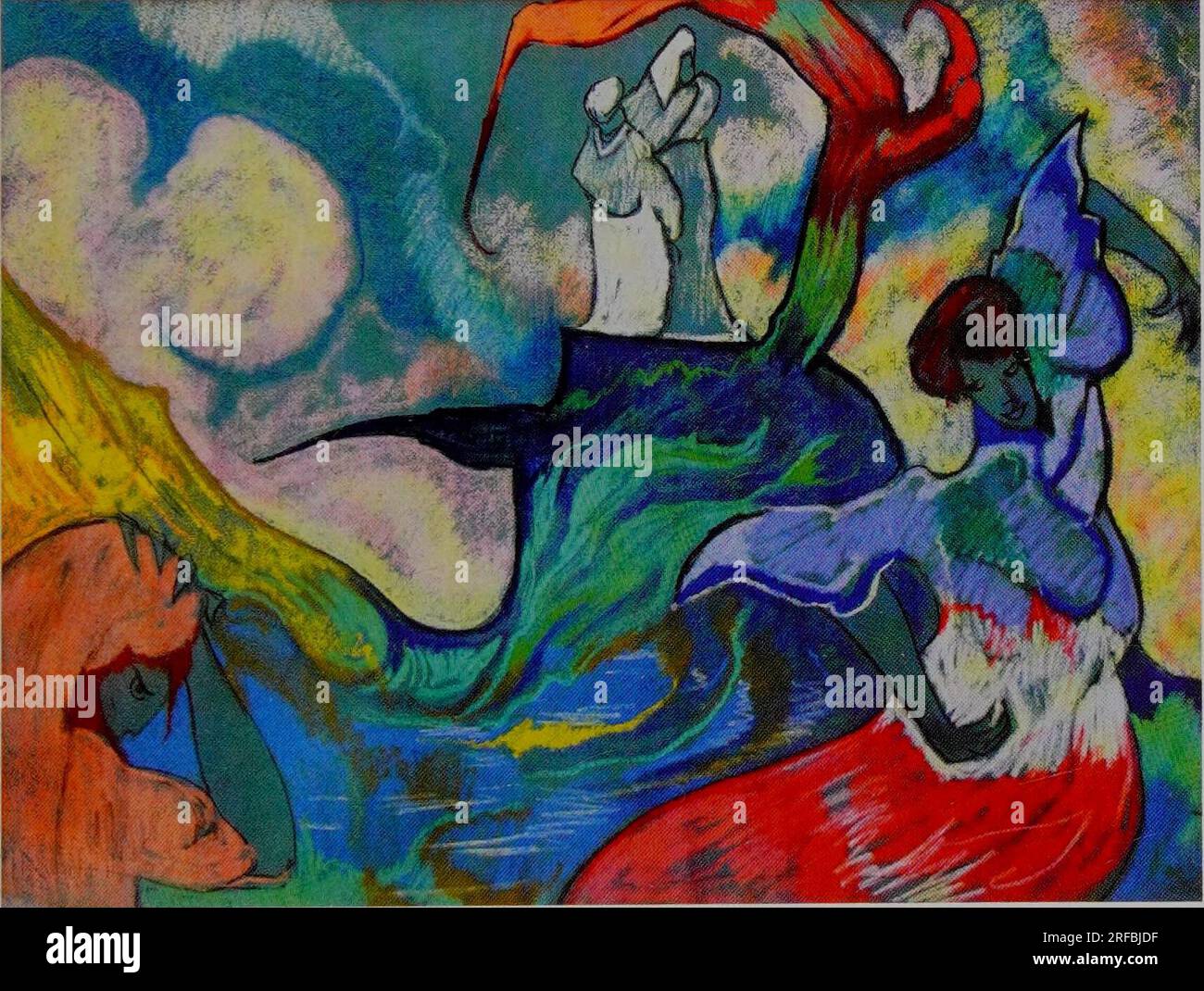 Composition with white figures under the tree 1917 by Stanisław Ignacy ...