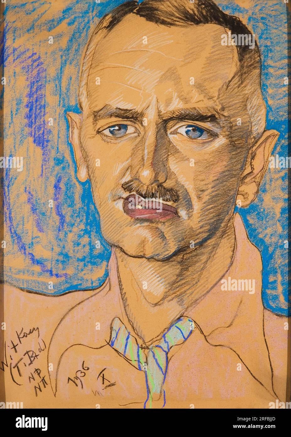 Portrait of Mieczysław Gajewicz 1936 by Stanisław Ignacy Witkiewicz ...